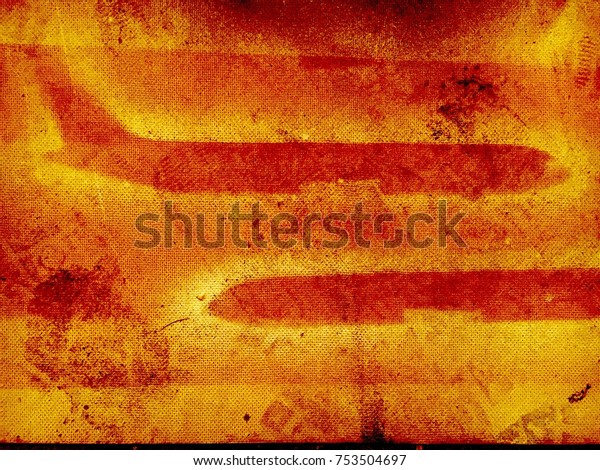 Fiery Shadow Plane On Background Aircraft Stock Photo 753504697 ...