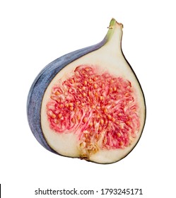 Fig Slice Without Shadow Isolated On Stock Photo 1793245171 | Shutterstock