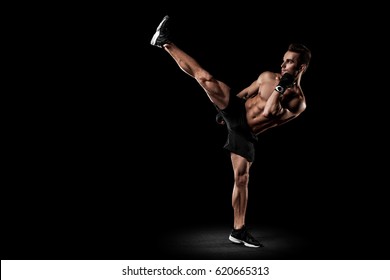 Fighter Boxer Fighting Posture Stock Photo 620665313 | Shutterstock