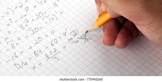 Figuring Out Math Equation Stock Photo 775943260 | Shutterstock