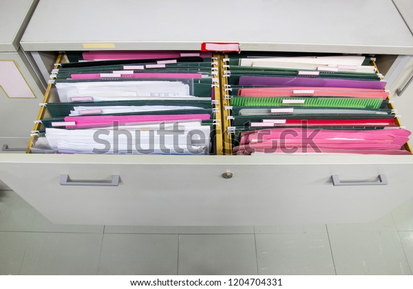 File Folder Documents File Cabinet Retention Stock Photo 1204704331 ...