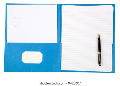 File Folder White Background Stock Photo 9423607 | Shutterstock
