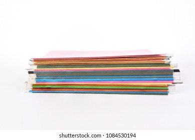 File Stack Isolated On White Background Stock Photo 1084530194 ...