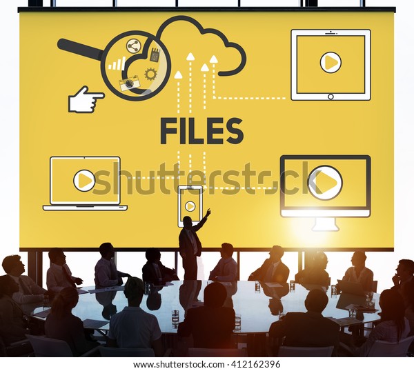 Files Data Information Devices Storage Concept Stock Photo 412162396 ...