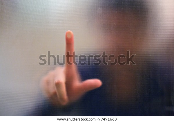 Finger Blur Background On Mirror Blur Stock Photo (Edit Now) 99491663