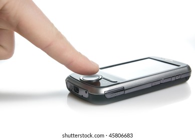 Finger Pda Touch Screen Isolated On Stock Photo 45806683 | Shutterstock