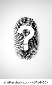 266 Fingerprint with question mark Images, Stock Photos & Vectors ...