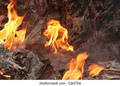 Burning Clothes On Mannequin Burning Mannequin Stock Photo 564879631 ...
