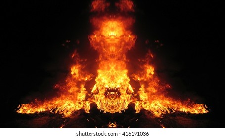 Burning Anarchy Sign Fire Flame Abstract Stock Illustration 99241058 ...