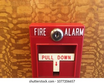 Fire Alarm Pull Down Case Emergency Stock Photo 1077206657 | Shutterstock