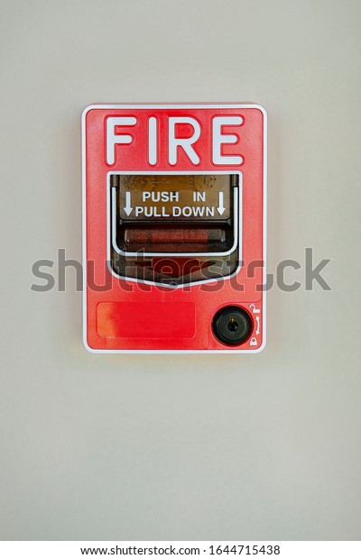Fire Alarm Switch Push Pull Down Stock Photo 1644715438 | Shutterstock