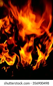 Realistic Burning Double Fire Flame Shiny Stock Vector (Royalty Free ...
