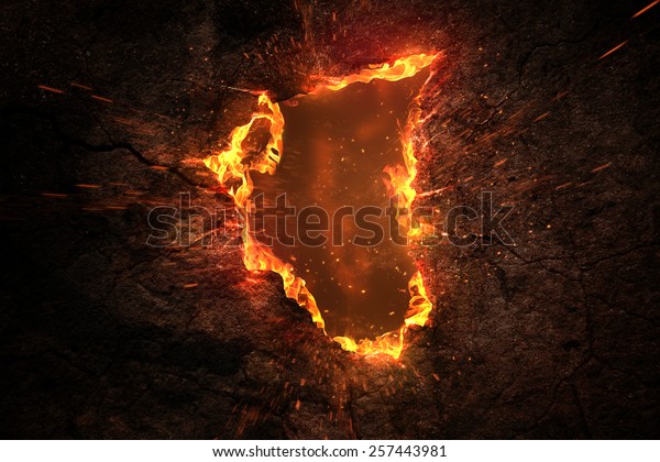 Fire Background Stock Photo (Edit Now) 257443981