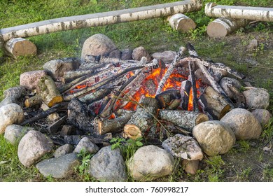 Fire Burning Clearing Stock Photo 760998217 | Shutterstock