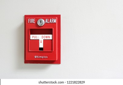 Fire Alarm Switch Isolate On White Stock Photo (Edit Now) 1365741212