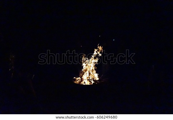 Fire Dark Night Stock Photo 606249680 | Shutterstock