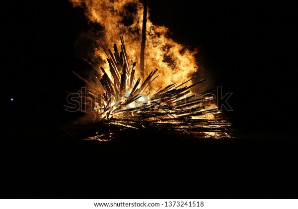 Fire Devouring Everything Around Stock Photo 1373241518 | Shutterstock