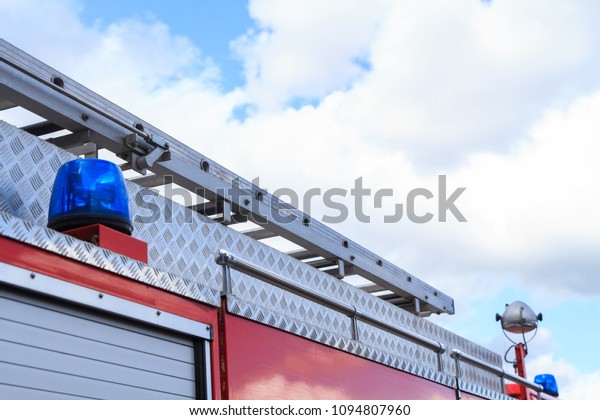 Fire Engine Lights Flashing Stock Photo 1094807960 | Shutterstock