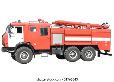 Fire Engine Under White Background Stock Photo 31765543 | Shutterstock