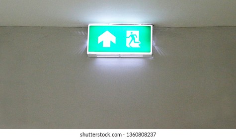 Fire Escape Sign Public Building Stock Photo 1360808237 | Shutterstock