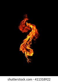 Fire Question Mark Symbol Stock Illustration 82443448