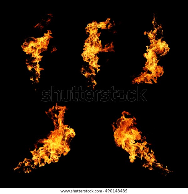 Fire Flames Collection Stock Photo 490148485 | Shutterstock