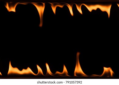 Fire Flames Frame Background Stock Photo 791057392 | Shutterstock