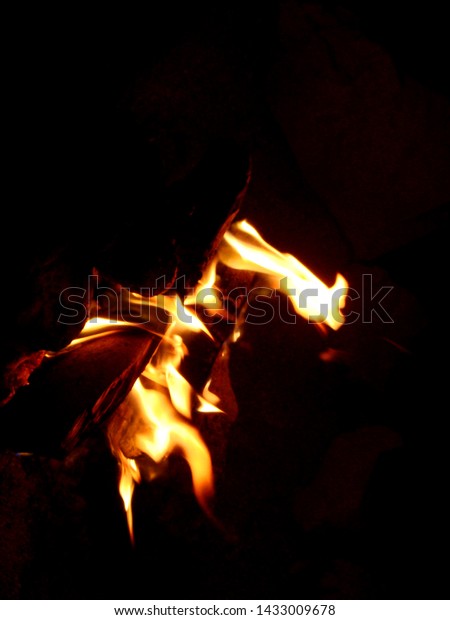 Fire Flames Macro Background Wallpapers Fine Stock Photo 1433009678 ...