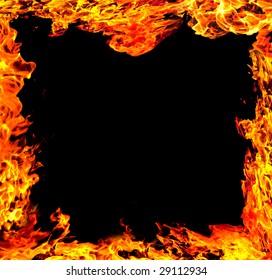 Fire Frame Stock Photo (Edit Now) 28705870