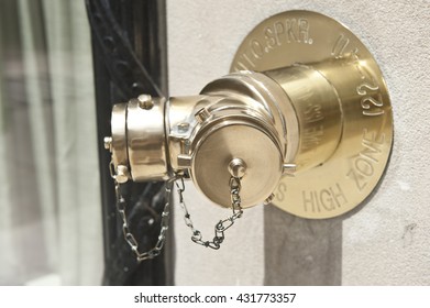 Fire Hydrant Attached Wall Stock Photo (Edit Now) 431773357