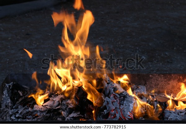 Fire Intensive Oxidation Process Stock Photo 773782915 | Shutterstock