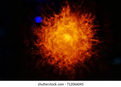 Fire Flame Explosion Space Abstract Illustration Stock Illustration ...
