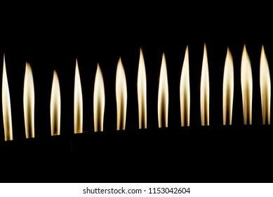 Fire Multiple Burning Flames Stock Photo 1153042604 | Shutterstock