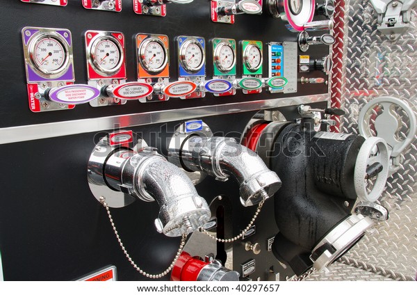 Fire Pump Panel On New Fire Stock Photo (Edit Now) 40297657