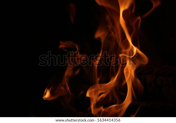 Fire Sets Amazing Patterns Stock Photo 1634414356 | Shutterstock