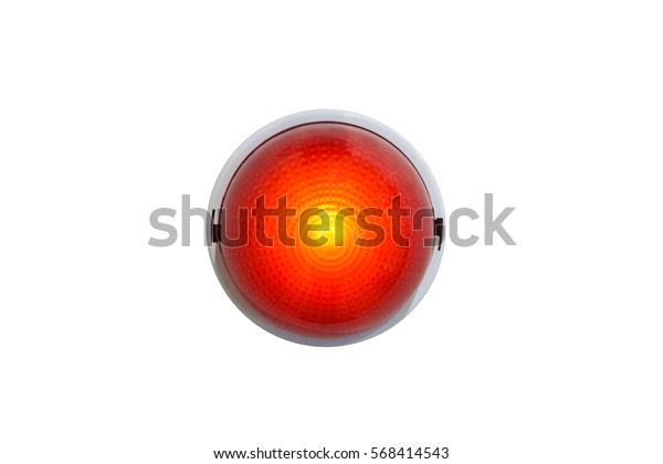 Fire Warning Lights On White Backgrounds Stock Photo 568414543 ...