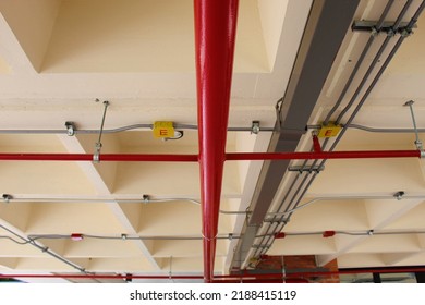 Fire Water Pipe System Inside Building Stock Photo 2188415119 ...