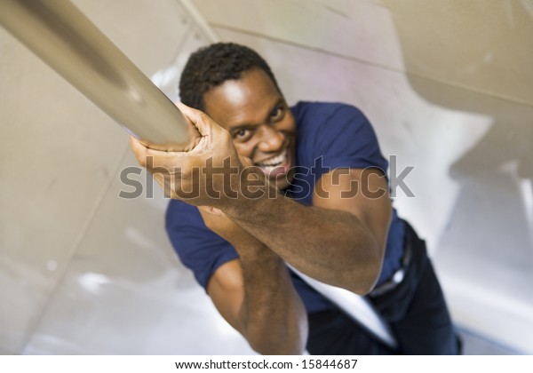 Firefighter Sliding Down Firemans Pole Stock Photo 15844687 | Shutterstock