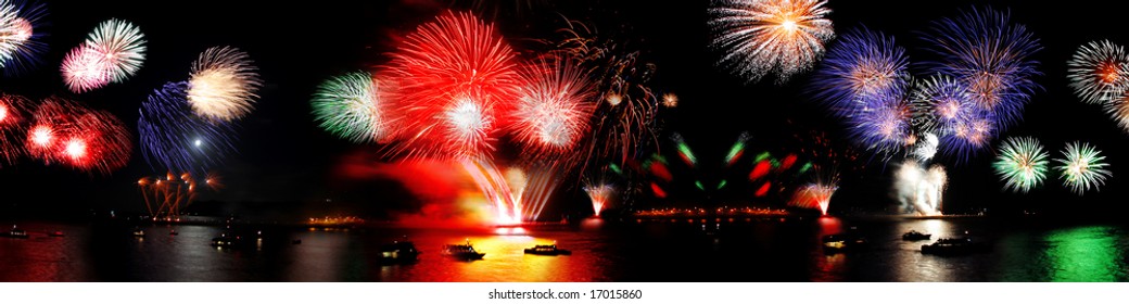 Firework Panorama Stock Photo 17015860 | Shutterstock