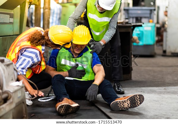 First Aid Engineering Supervisor Talking On Stock Photo 1715513470 ...