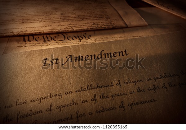 First Amendment Us Constitution Text Other Stock Photo (Edit Now ...
