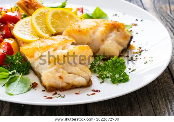 Fish Dish Fried Cod Fillet Fried Stock Photo 1822692980 | Shutterstock