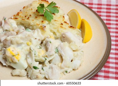 Fish Pie Haddock Cod Egg Stock Photo 60550633 | Shutterstock