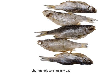 Five Dried Salted Roach Fish On Stock Photo 663674032 | Shutterstock