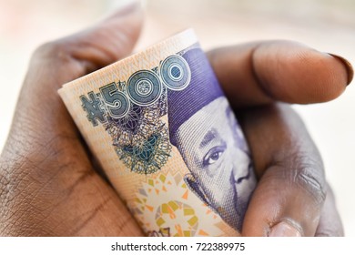 Five Hundred Naira Notes Rolled African Stock Photo 722389975 ...