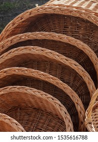 Five Wicker Baskets Different Sizes Inserted Stock Photo (Edit Now ...