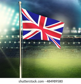 Bright Union Jack Flag Triangle Bunting Stock Photo (Edit Now) 741633622