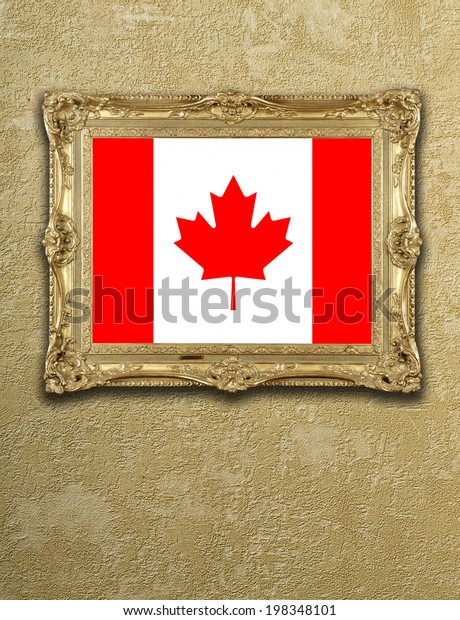 Flag Canada Exposition Gold Frame On Stock Photo 198348101 | Shutterstock