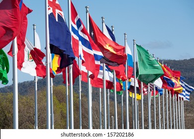 Flag World Flapping Wind Stock Photo 157202186 | Shutterstock