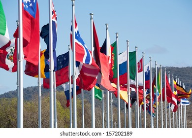 Flag World Flapping Wind Stock Photo 157202189 | Shutterstock